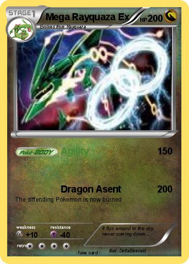 Pokémon Mega Rayquaza Ex 53 53 - Agility - My Pokemon Card