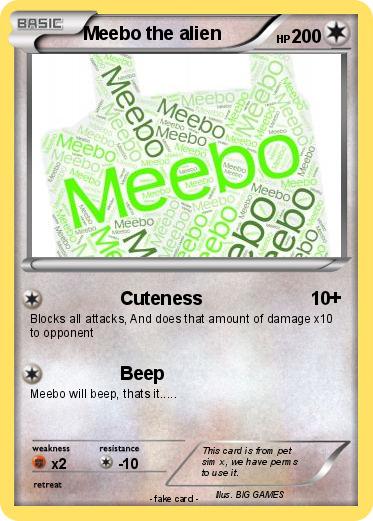 Pokémon Meebo the alien - Cuteness - My Pokemon Card