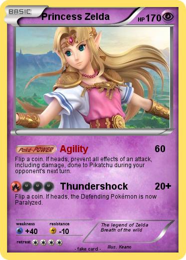Pokémon Princess Zelda 37 37 - Agility - My Pokemon Card