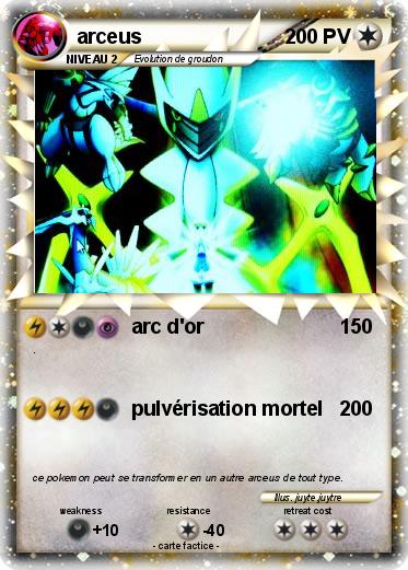 Pokémon arceus 6834 6834 - arc d'or - Ma carte Pokémon