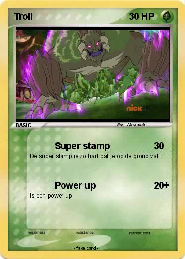 Pokémon Troll 3089 3089 - Super stamp - My Pokemon Card