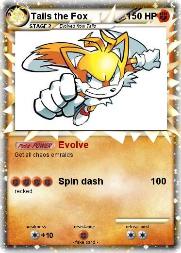 Pokémon Tails the Fox 72 72 - Evolve - My Pokemon Card