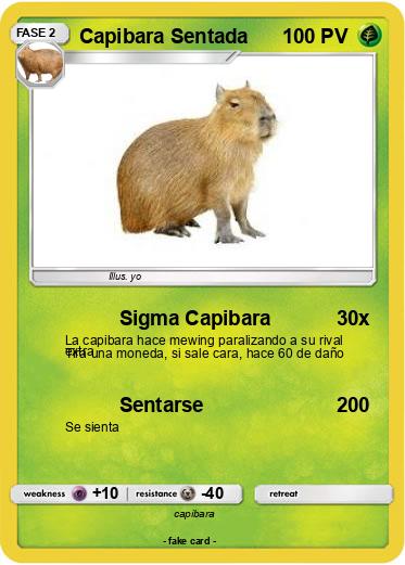 Pokémon Doraemon 167 167 - Sigma Capibara - Mi carta pokémon