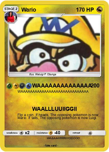 Pokémon Wario 1195 1195 - WAAAAAAAAAAAAAA - My Pokemon Card