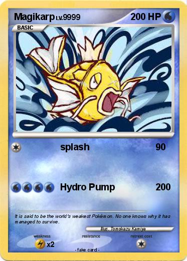 Pokémon Magikarp 987 987 - splash - My Pokemon Card