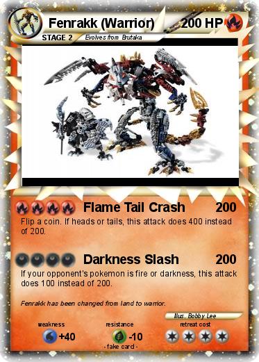 Pokémon Fenrakk Warrior - Flame Tail Crash - My Pokemon Card