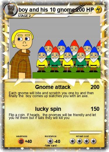 Pokémon boy and his 10 gnomes - Gnome attack - My Pokemon Card