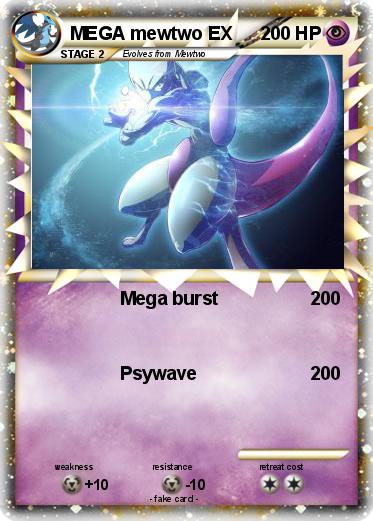 Pokémon MEGA mewtwo EX 71 71 - Mega burst - My Pokemon Card