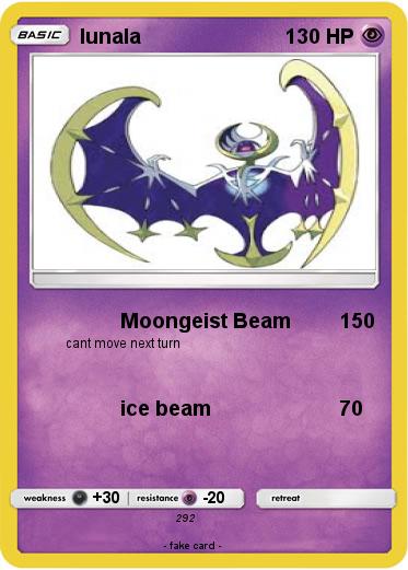 Pokémon lunala 318 318 - Moongeist Beam - My Pokemon Card