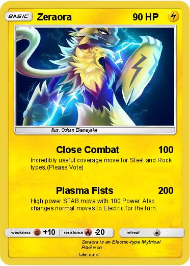 Pokémon Zeraora 187 187 - Close Combat - My Pokemon Card
