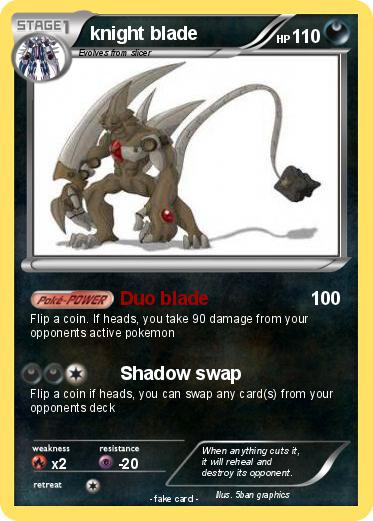 Pokémon knight blade - Duo blade - My Pokemon Card