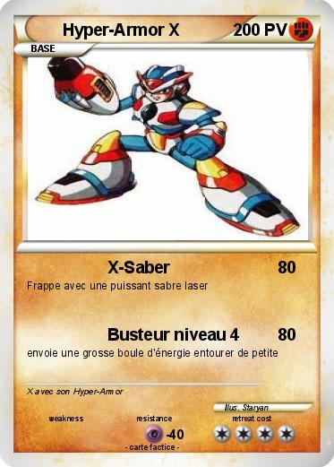 Pokémon Hyper Armor X - X-Saber - Ma carte Pokémon