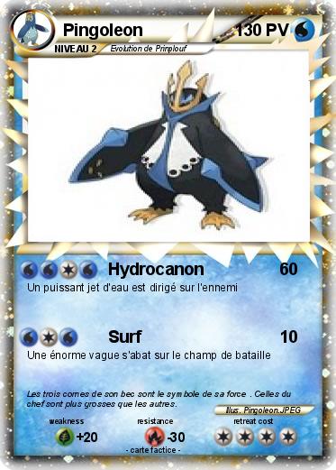 Pokémon Pingoleon 361 361 - Hydrocanon - Ma carte Pokémon