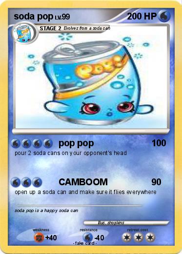 Pokémon soda pop 14 14 - pop pop - My Pokemon Card