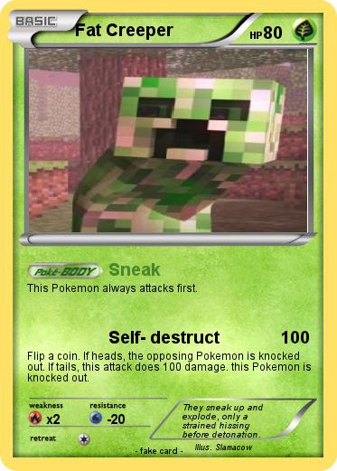 Pokémon Fat Creeper 19 19 - Sneak - My Pokemon Card