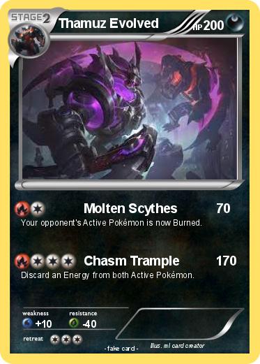Pokémon Thamuz Evolved - Molten Scythes - My Pokemon Card