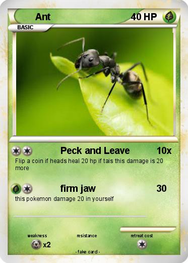 Pokémon Ant 127 127 - Peck and Leave - My Pokemon Card