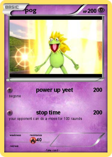 Pokémon pog 35 35 - power up yeet - My Pokemon Card