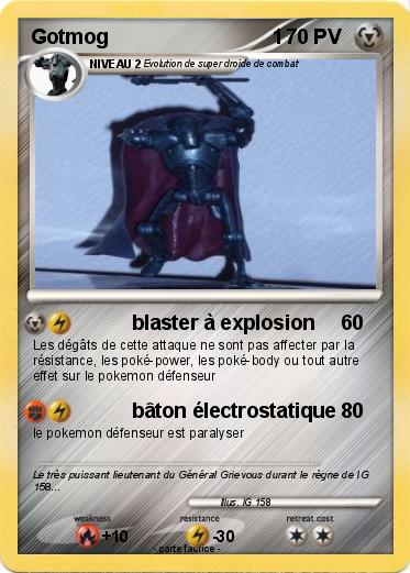 Pokémon Gotmog 1 1 - blaster à explosion - Ma carte Pokémon
