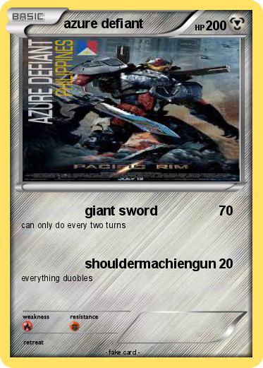 Pokémon azure defiant - giant sword - My Pokemon Card
