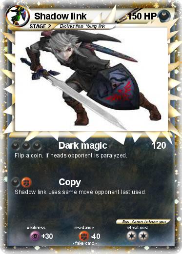 Pokémon Shadow link 52 52 - Dark magic - My Pokemon Card