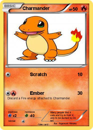 Pokémon Charmander 1436 1436 - Scratch - My Pokemon Card