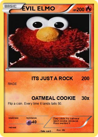 Pokémon EVIL ELMO 213 213 - ITS JUST A ROCK - My Pokemon Card