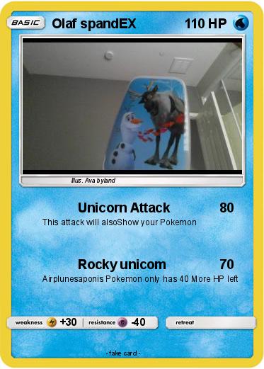 Pokémon Olaf spandEX - Unicorn Attack - My Pokemon Card