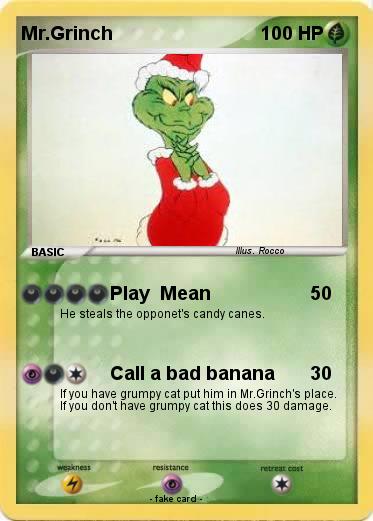 Pokémon Mr Grinch 6 6 - Play Mean - My Pokemon Card