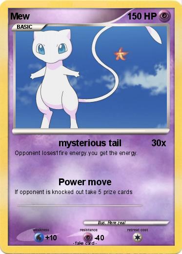 Pokémon Mew 8779 8779 - mysterious tail - My Pokemon Card