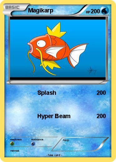 Pokémon Magikarp 892 892 - Splash - My Pokemon Card