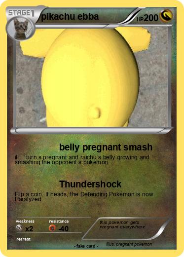 Pokémon pikachu ebba - belly pregnant smash - My Pokemon Card