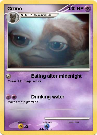 Pokémon Gizmo 235 235 - Eating after midenight - My Pokemon Card