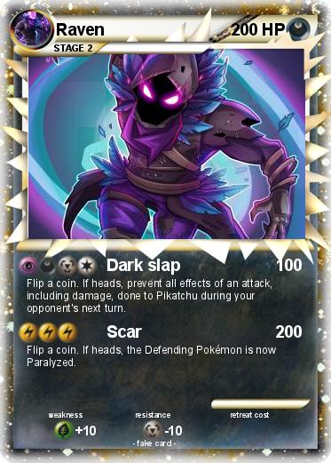 Pokémon Raven 659 659 - Dark slap - My Pokemon Card