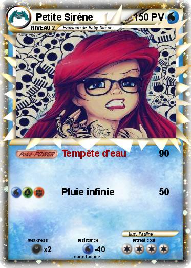 Pokémon Petite Sirene 1 1 - Tempête d'eau - Ma carte Pokémon