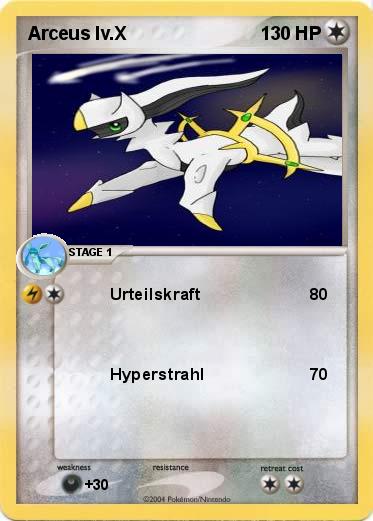 Pokémon Arceus lv X 64 64 - Urteilskraft - My Pokemon Card