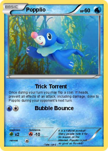 Pokémon Popplio 44 44 - Trick Torrent - My Pokemon Card