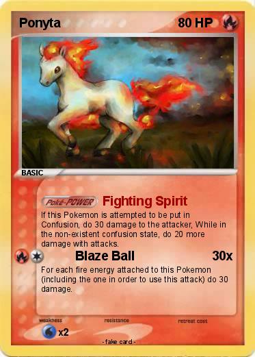 Pokémon Ponyta 291 291 - Fighting Spirit - My Pokemon Card