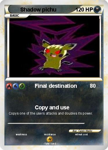 Pokémon Shadow pichu 3 3 - Final destination - My Pokemon Card