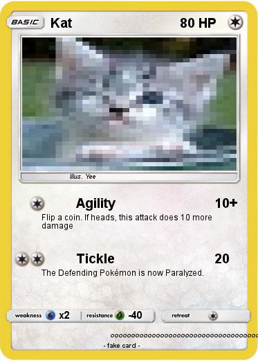 Pokémon Kat 290 290 - Agility - My Pokemon Card