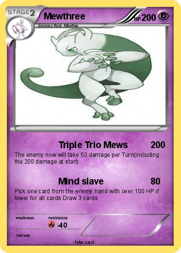 Pokémon Mewthree 1192 1192 - Triple Trio Mews - My Pokemon Card