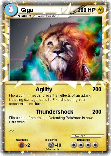 Pokémon Giga 1001 1001 - Agility - My Pokemon Card