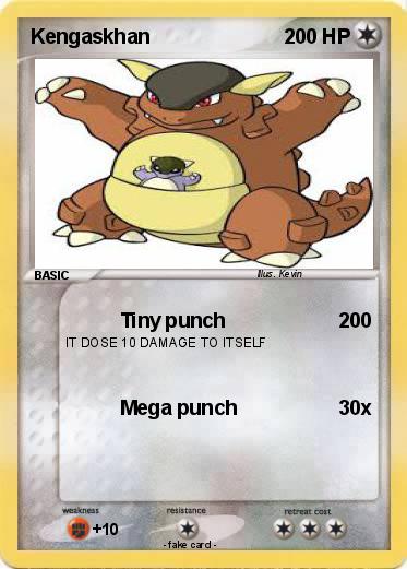 Pokémon Kengaskhan - Tiny punch - My Pokemon Card
