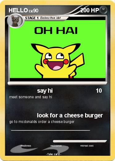 Pokémon HELLO 649 649 - say hi - My Pokemon Card