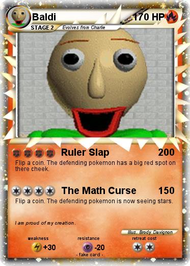 Pokémon Baldi 124 124 - Ruler Slap - My Pokemon Card