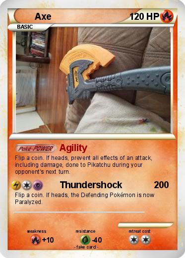 Pokémon Axe 74 74 - Agility - My Pokemon Card