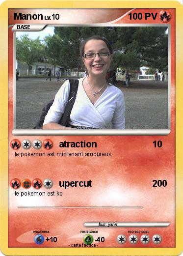 Pokémon Manon 141 141 - atraction - Ma carte Pokémon