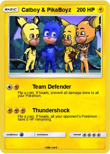 Pokémon Catboy PikaBoyz - Team Defender - My Pokemon Card