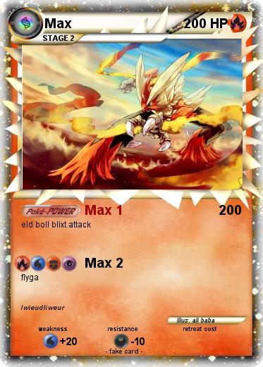 Pokémon Max 1784 1784 - Max 1 - My Pokemon Card