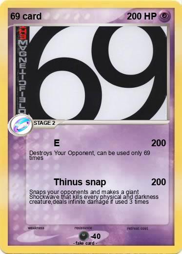 Pokémon 69 card - E - My Pokemon Card